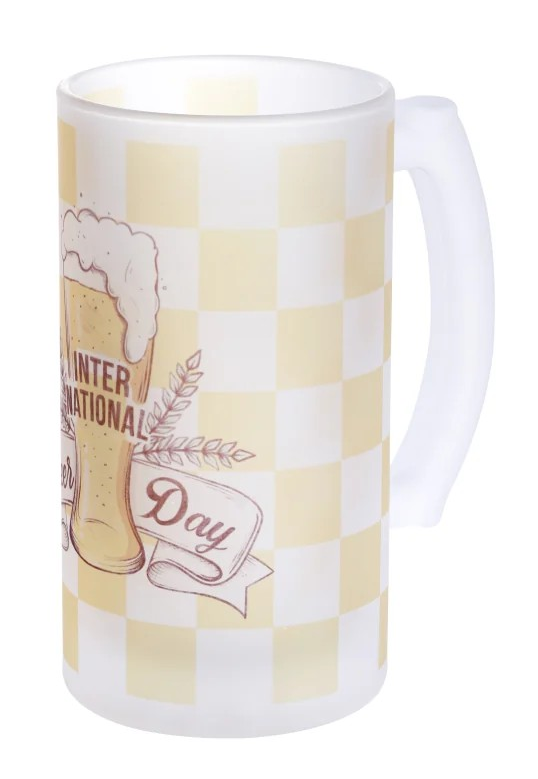 Personalised Glass Beer Stein - 16oz – Kate's Custom Designs and Prints